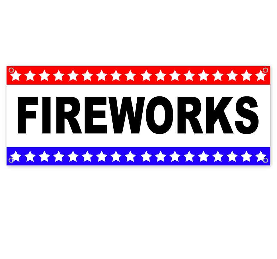 Fireworks 13 oz Vinyl Banner With Metal Grommets - Walmart.com