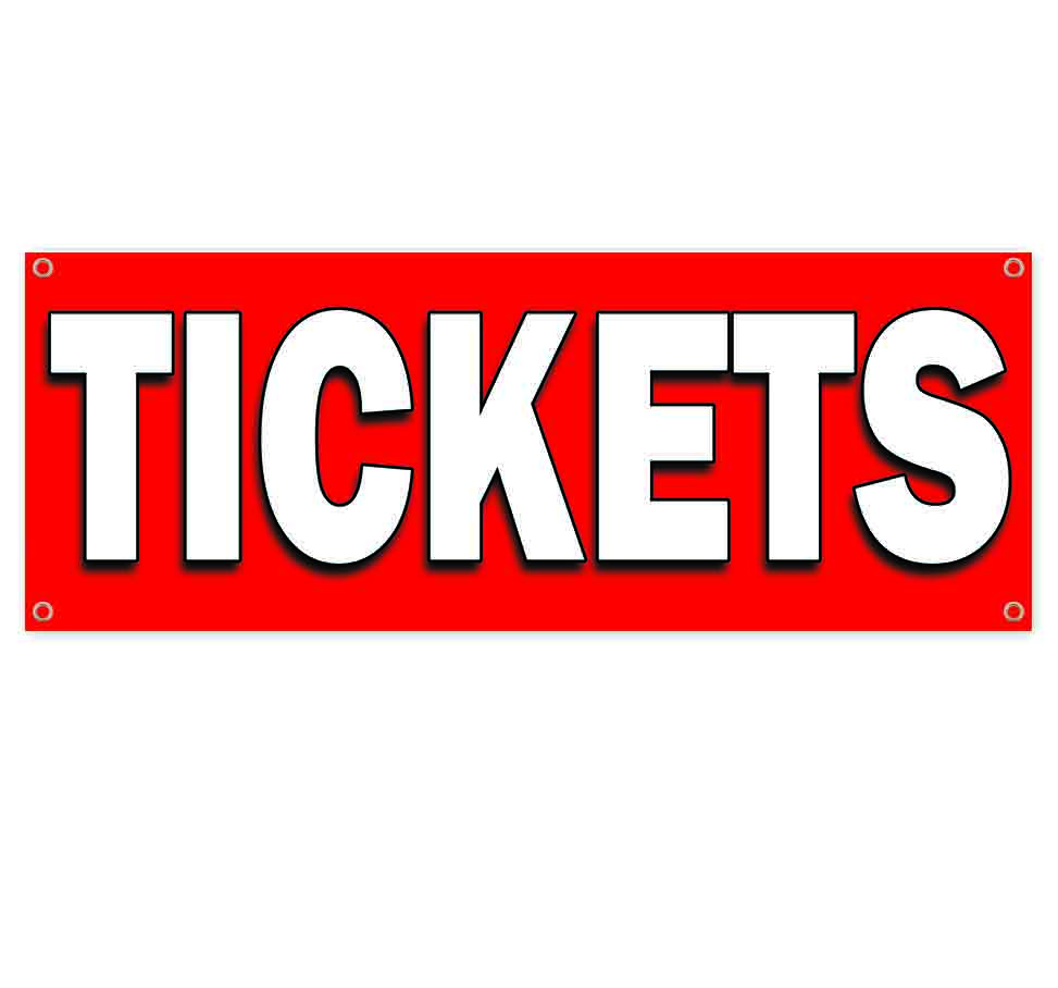 Tickets 13 oz Vinyl Banner With Metal Grommets - Walmart.com