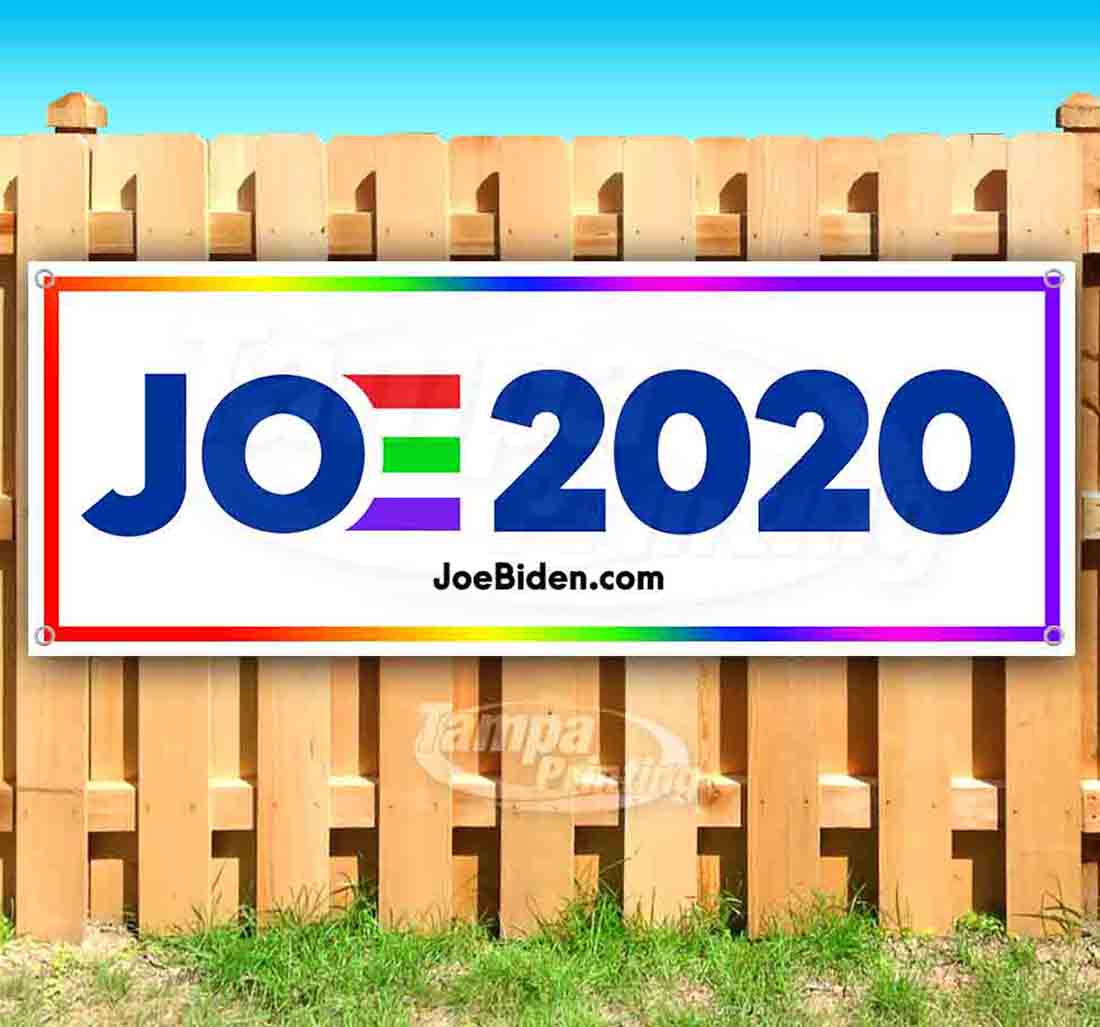 Joe 2020 13 oz Vinyl Banner With Metal Grommets - Walmart.com