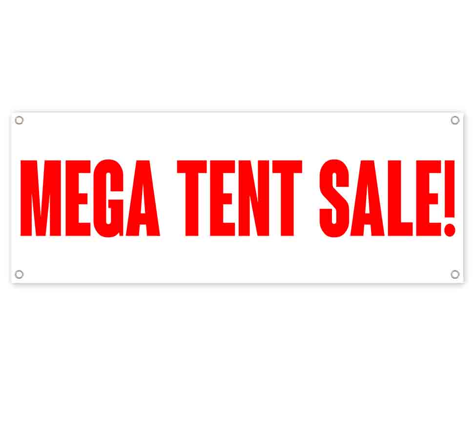Mega Tent Offer 13 oz Vinyl Banner With Metal Grommets - Walmart.com
