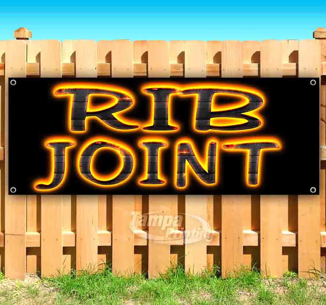 Rib Joint 13 oz Vinyl Banner With Metal Grommets - Walmart.com