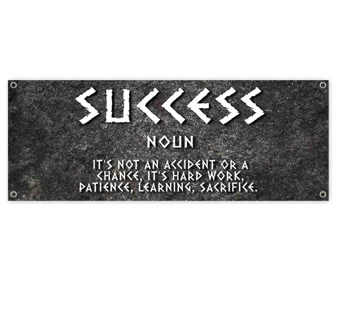 Success Definition 13 oz Vinyl Banner With Metal Grommets - Walmart.com