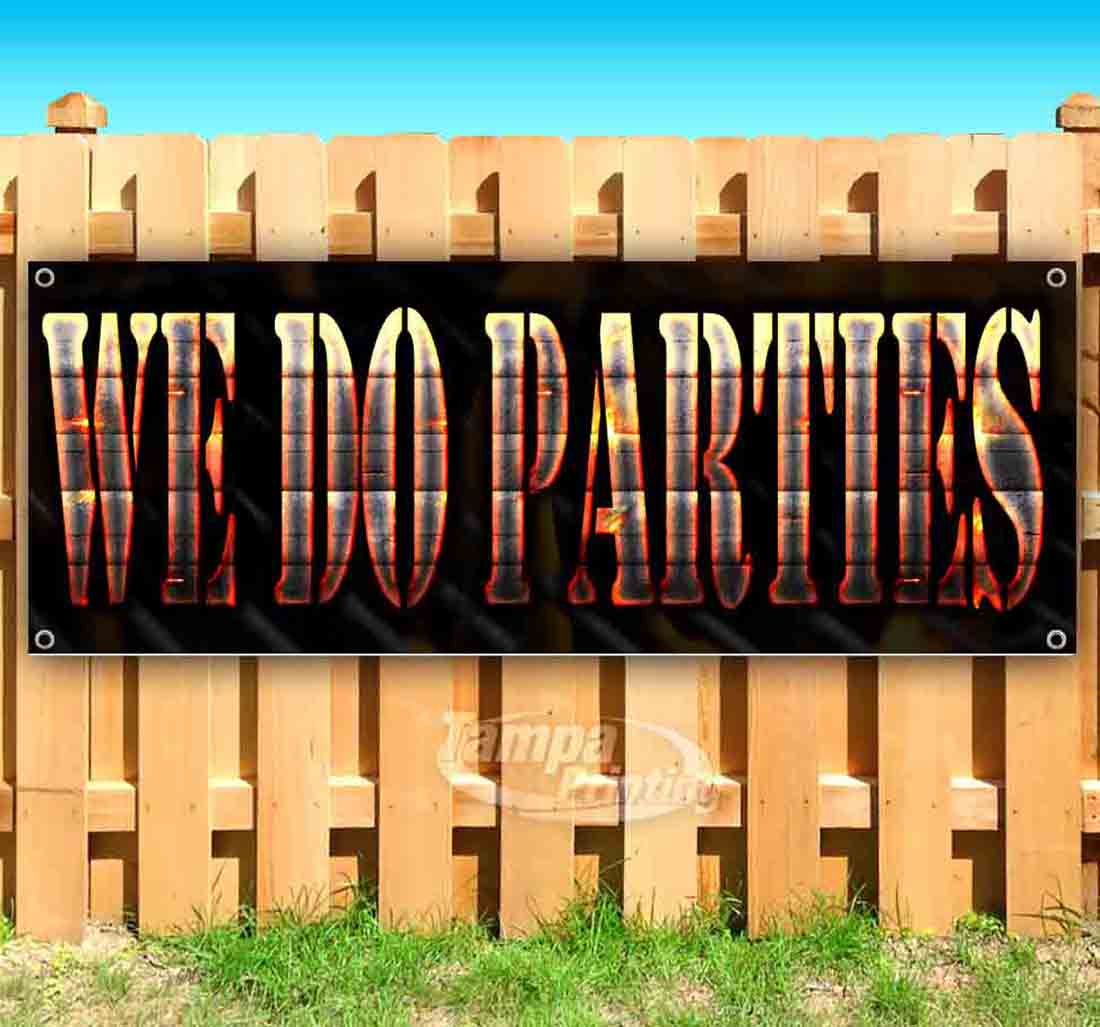 We Do Parties Gbg 13 oz Vinyl Banner With Metal Grommets - Walmart.com